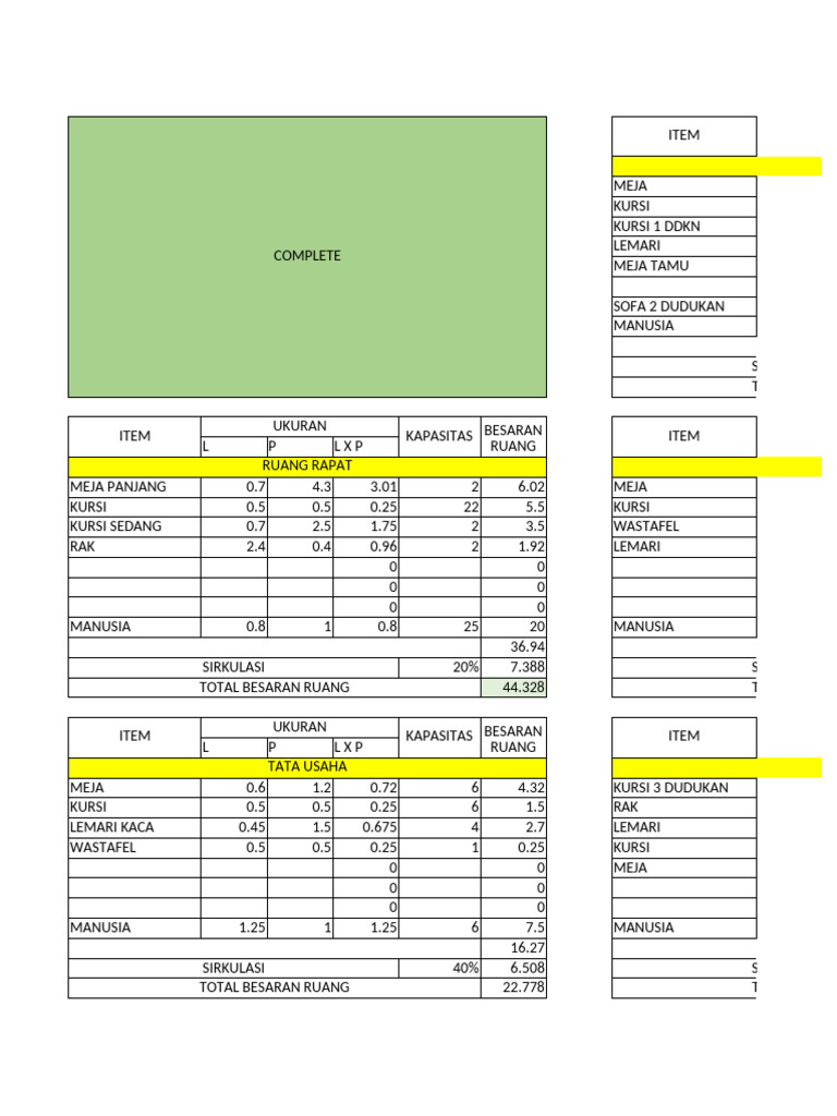 Besaran Ruang 2 | PDF