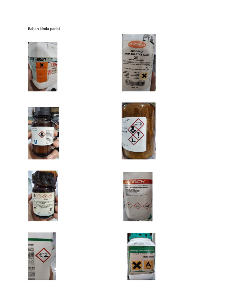 Bahan Kimia Padat | PDF