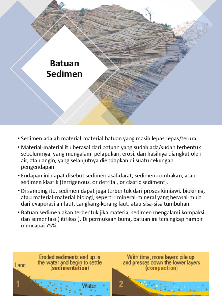 Geologi Dasar - Jenis Batuan - Batuan Sedimen | PDF