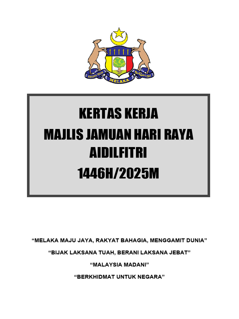 Kertas Kerja Jamuan Raya | PDF