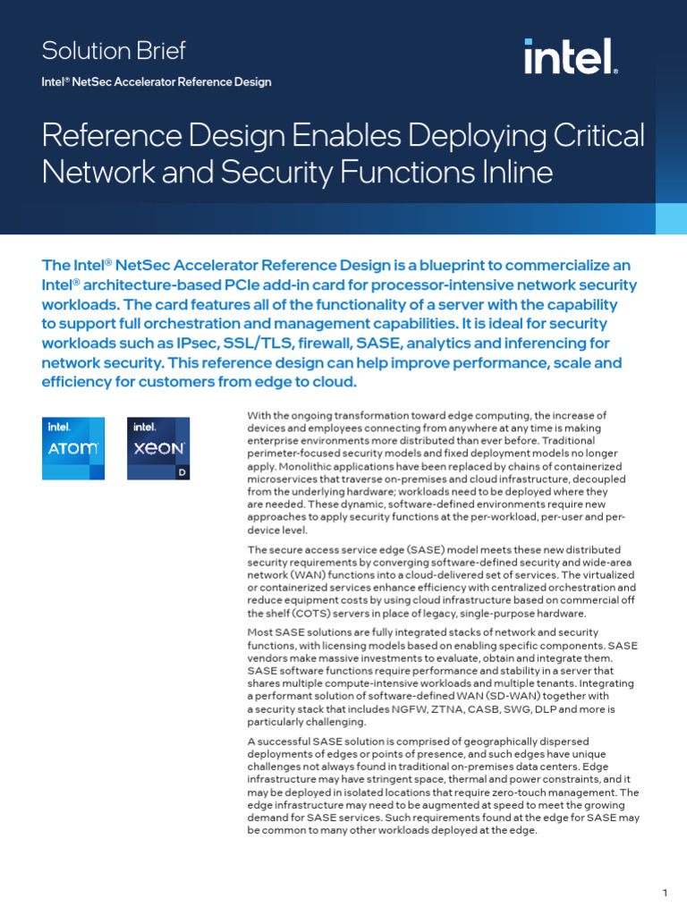 netsec-accelerator-ref-design-sb-final | PDF | Central Processing Unit ...