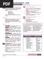 Comprehensive Health Assessment Guide | PDF | Nursing | Medical Diagnosis