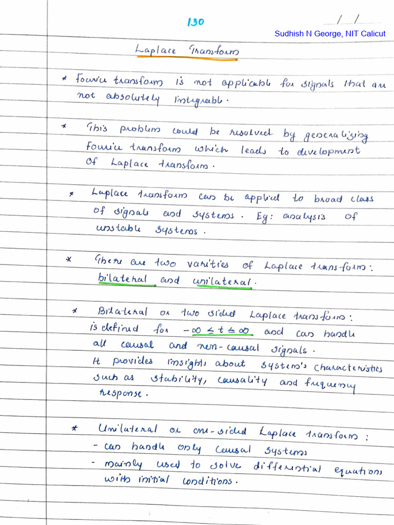Laplace Transform - Introduction | PDF