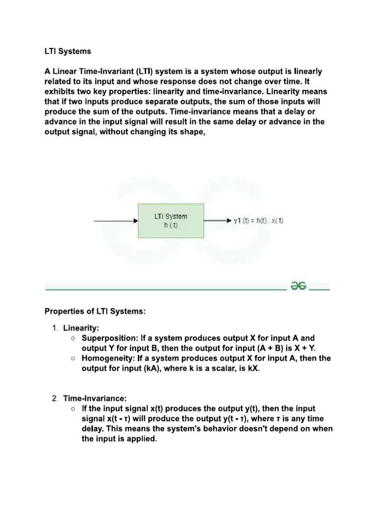 LTI and Covulation | PDF