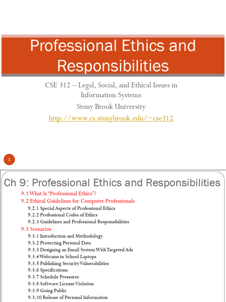 L09 Professional Ethics and Responsibilities | PDF | Software ...