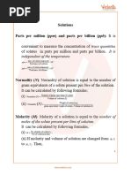 Class 12 Chemistry Solutions Formula Sheet | PDF