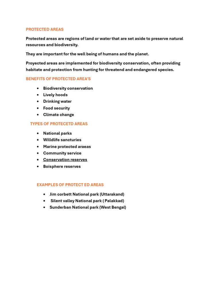 Document (3) Protected Areas | PDF