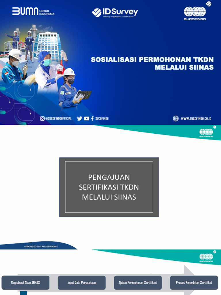 Panduan Sertifikasi TKDN via SIINAS | PDF