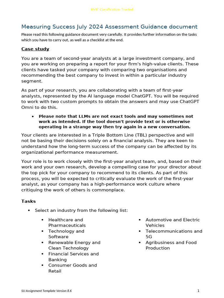 Guidance Document 072024 | PDF | Business