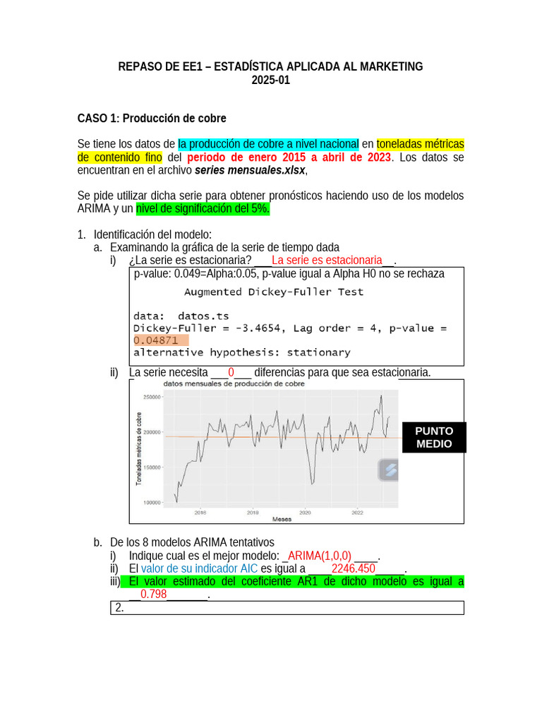 Repaso Ee1 - Eam - 2025.01 | PDF | Teoría de probabilidad ...