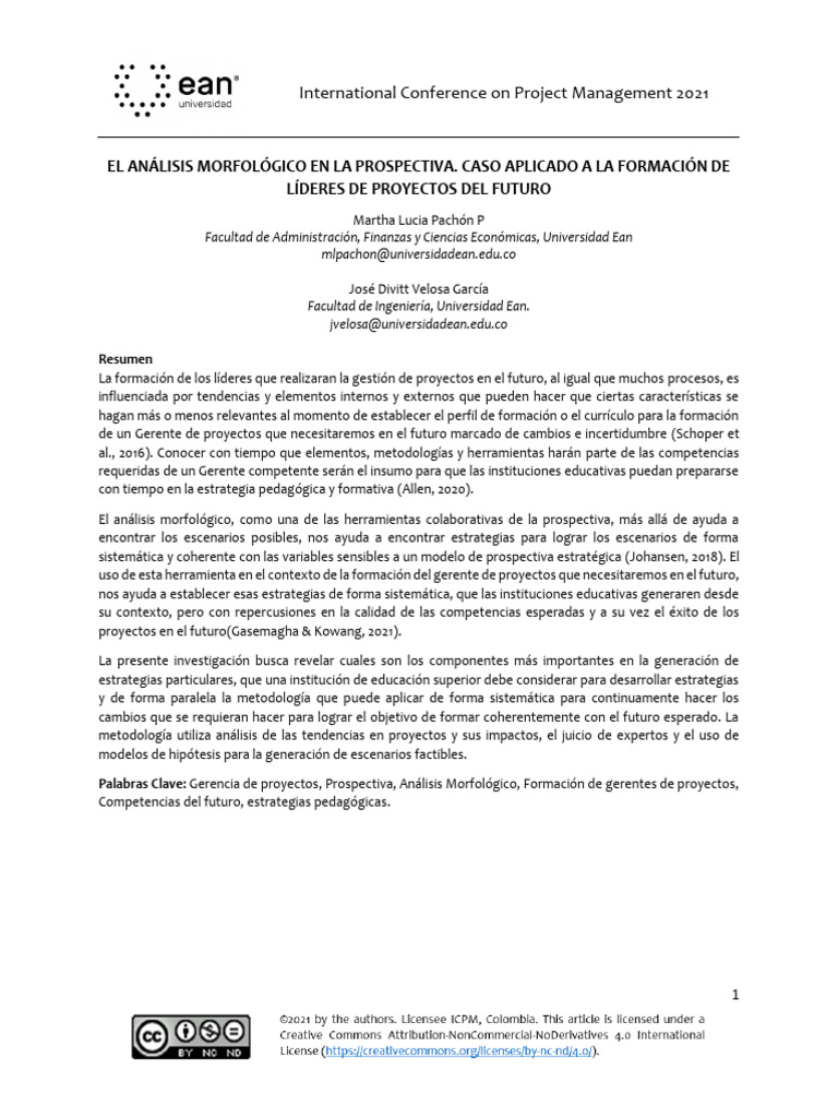 1 - Metodo Análisis Morfologico | PDF | Liderazgo | Maestros