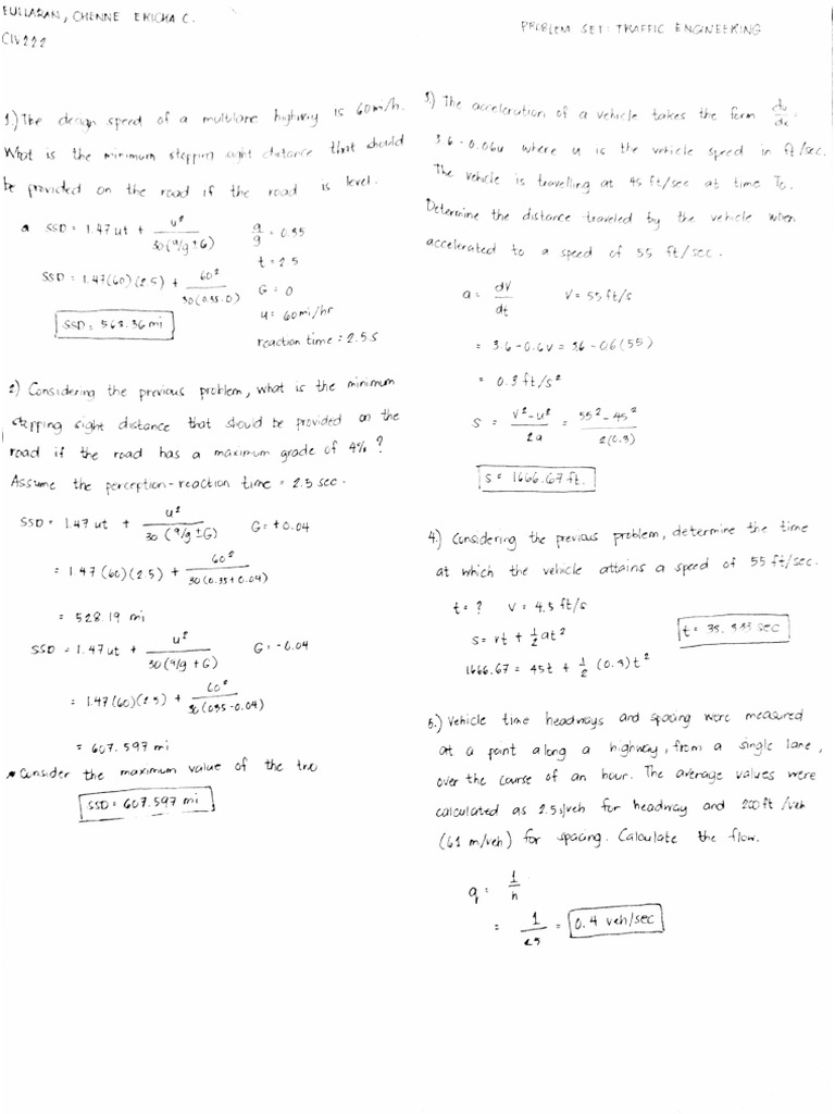 Eullaran - Problem Set Traffic Engineering | PDF