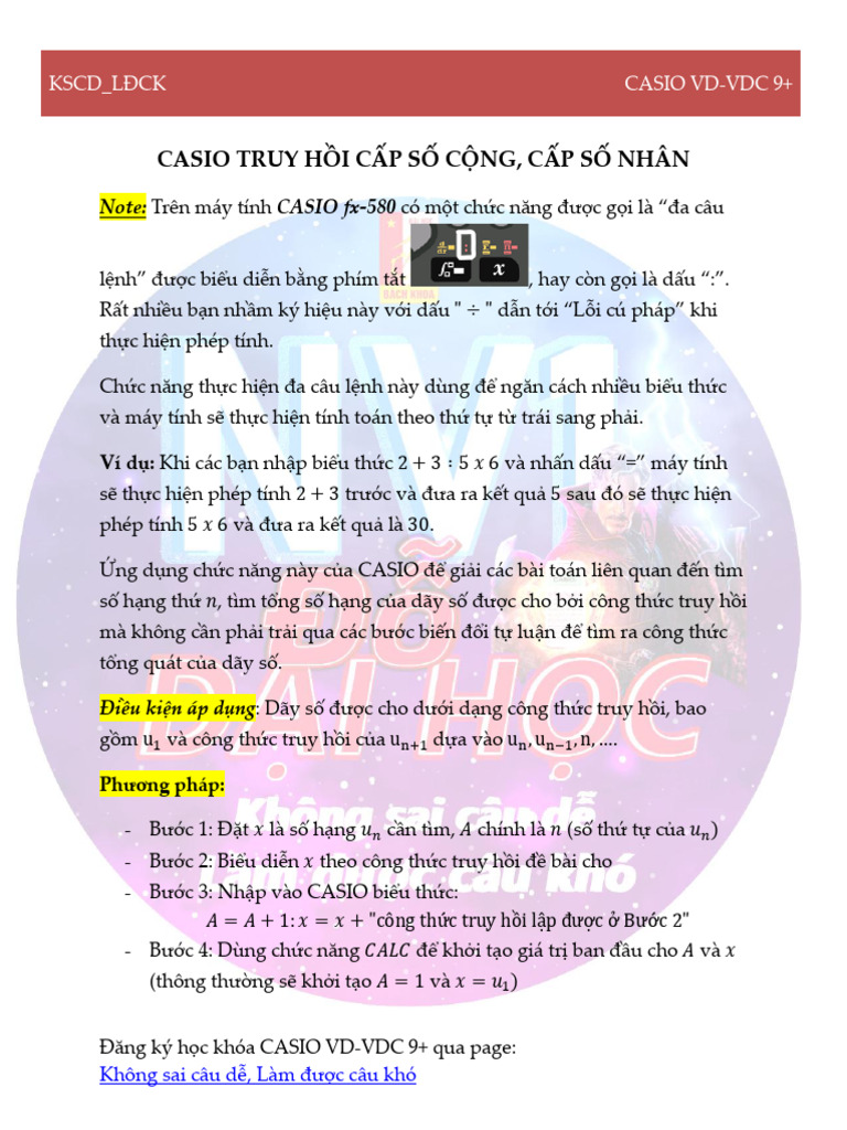 Casio Truy H I CSC, CSN | PDF