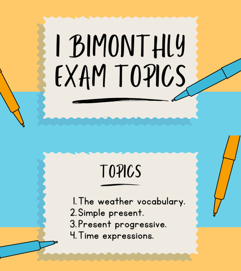 I Bimonthly Exam Topics | PDF