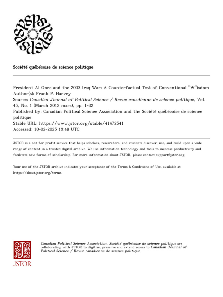 Al Gore A Counterfactual | PDF | Neoconservatism | Evidence