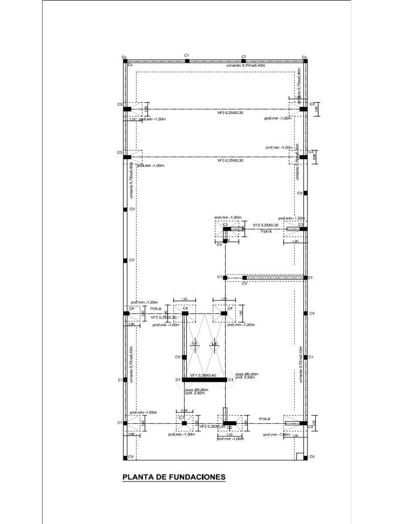 Plano Estructura Valentin Model | PDF