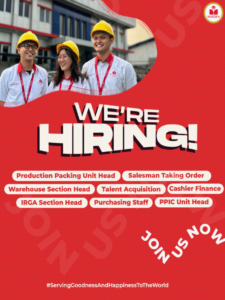Mayora Group Are Hiring! | PDF