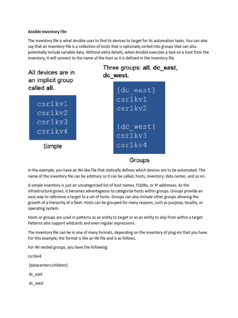 2.3 Ansible Inventory File | PDF | Computer File | Computing
