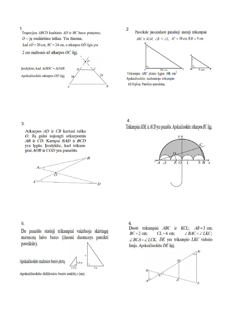 Trikampiu Panasumo Pratimai 2024 (2) 2 | PDF