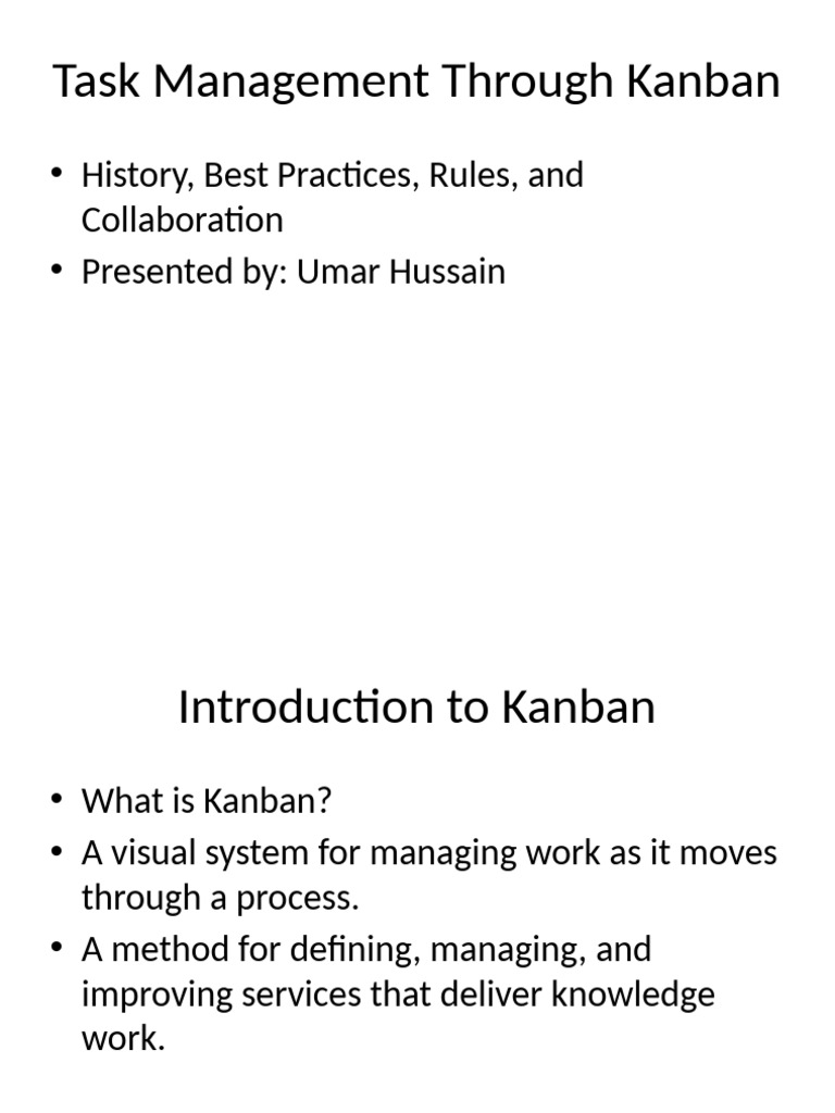 Kanban Board for Task Management | PDF | Business | Computing