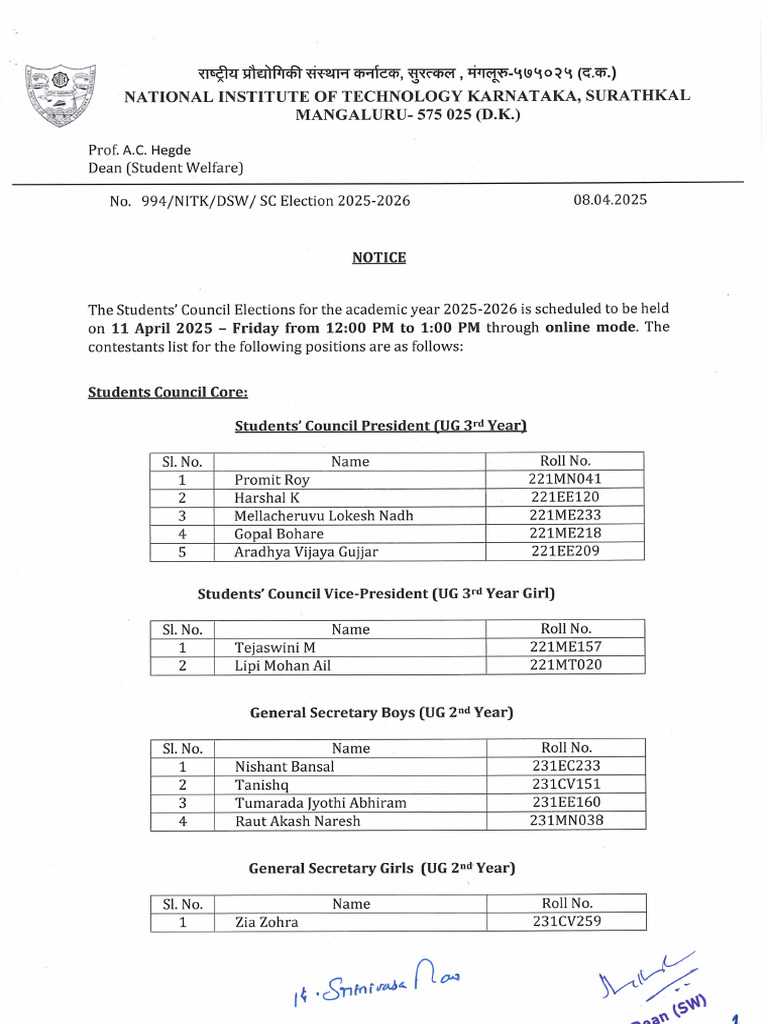Students Council Election | PDF