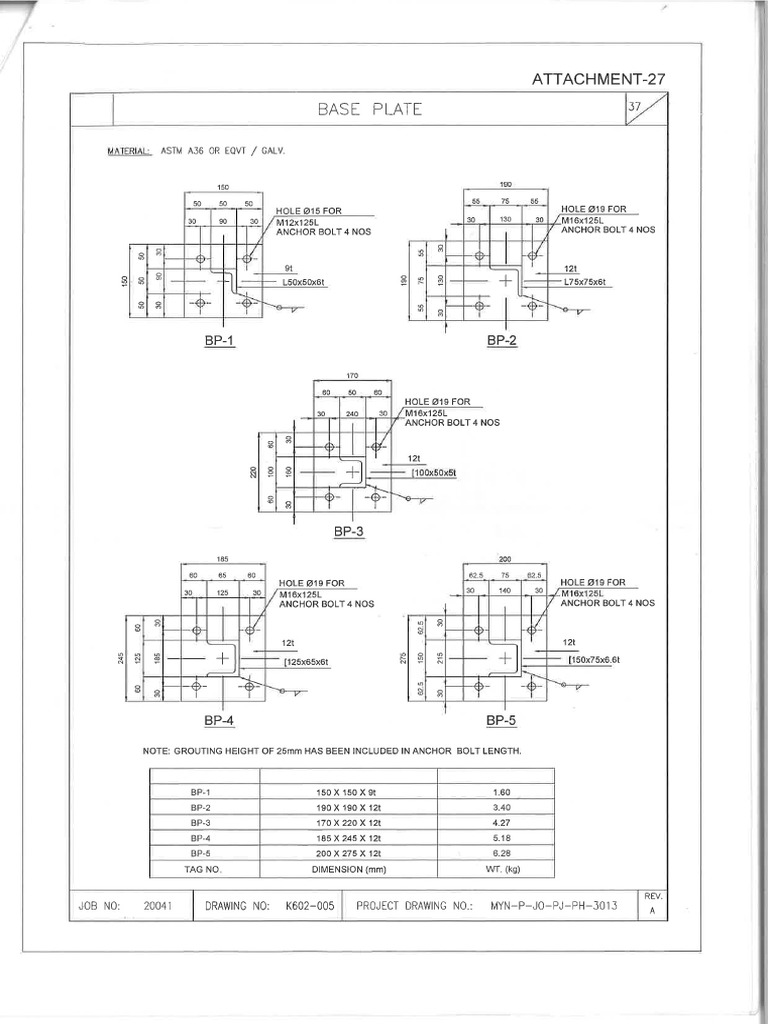 Angle Bar Base Plate | PDF