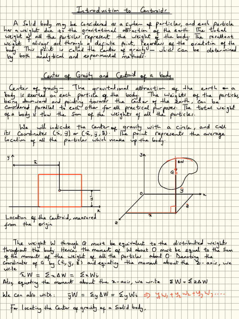 Introduction to Centroids | PDF