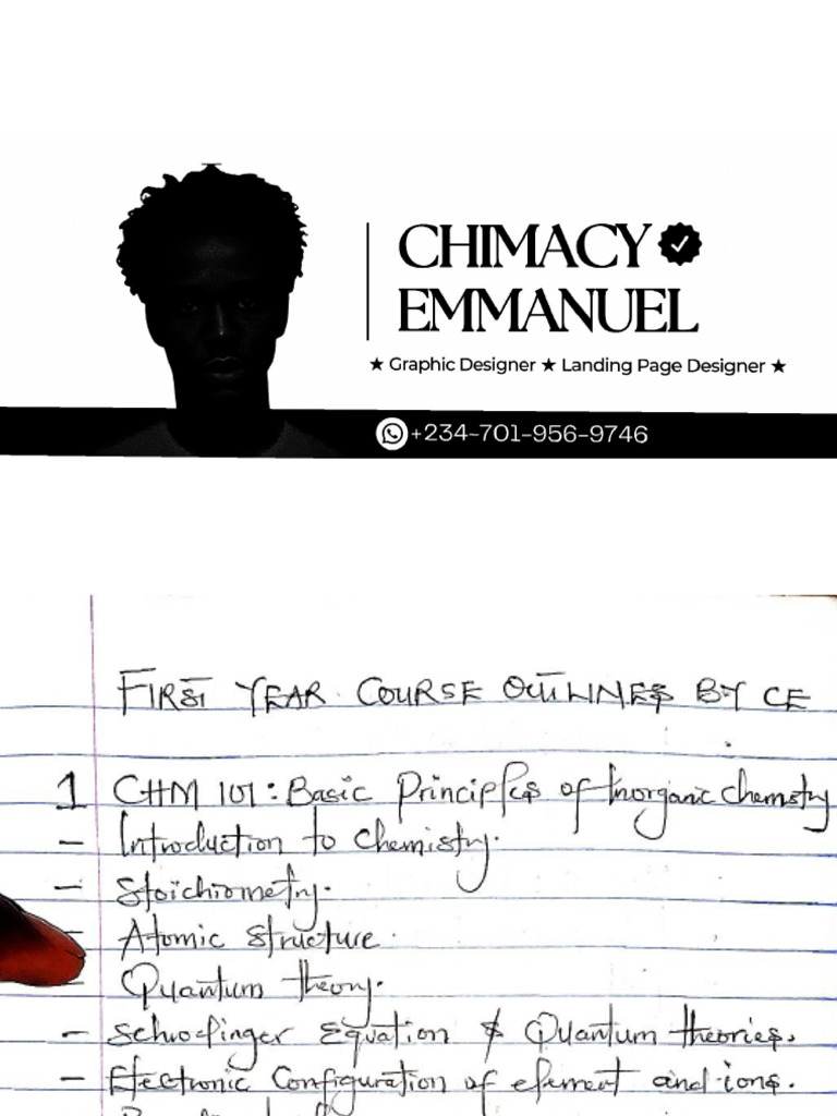 First Semester Course Outlines - CE 2 | PDF