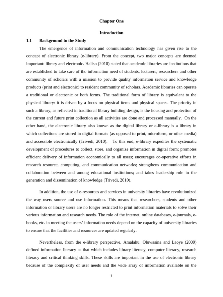 Adigun Project Work Original | PDF | Information Literacy | Libraries