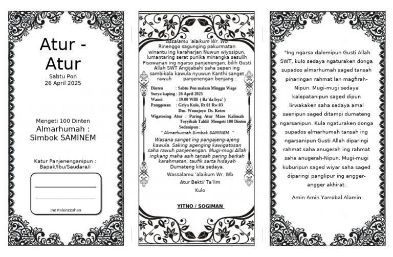 Atur Atur 3 Kolom | PDF