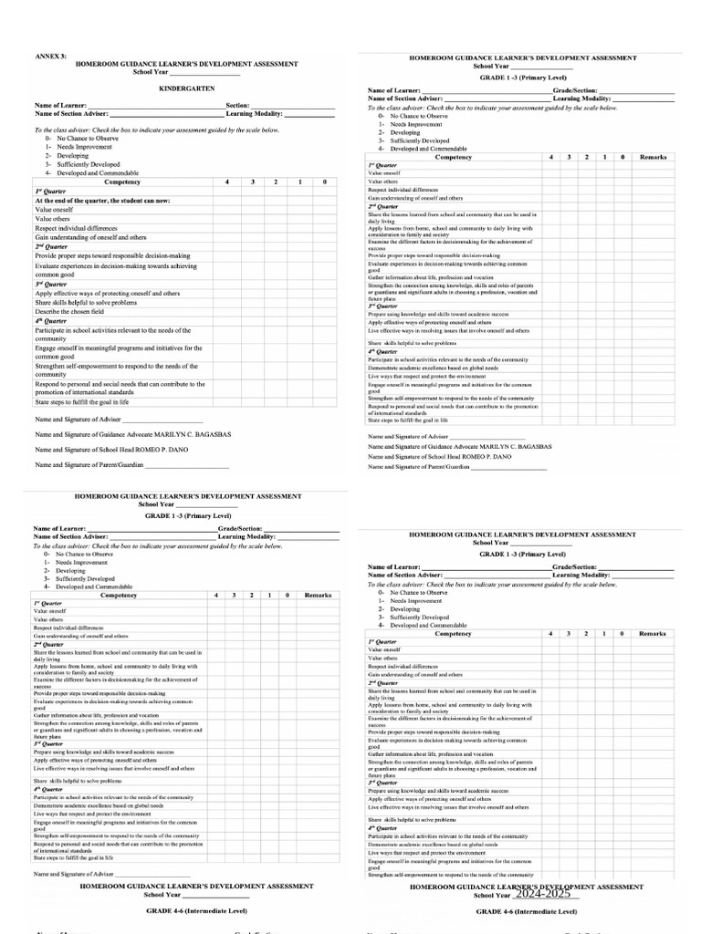 Lfes - Homeroom Guidance Lda With SF 10 Attachment | PDF