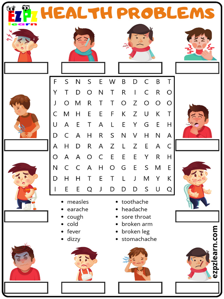 Health Problems Word and Search | PDF