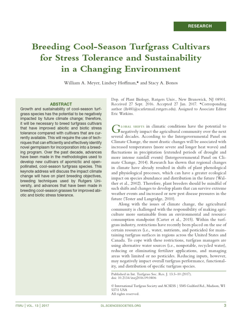 Intl Turfgrass Soc Res J - 2017 - Meyer - Breeding Cool Season ...