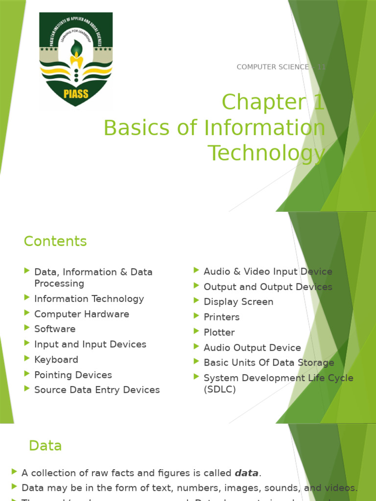 Ch-01 (ICS I) - Basics of Information Technology | PDF | Printer ...