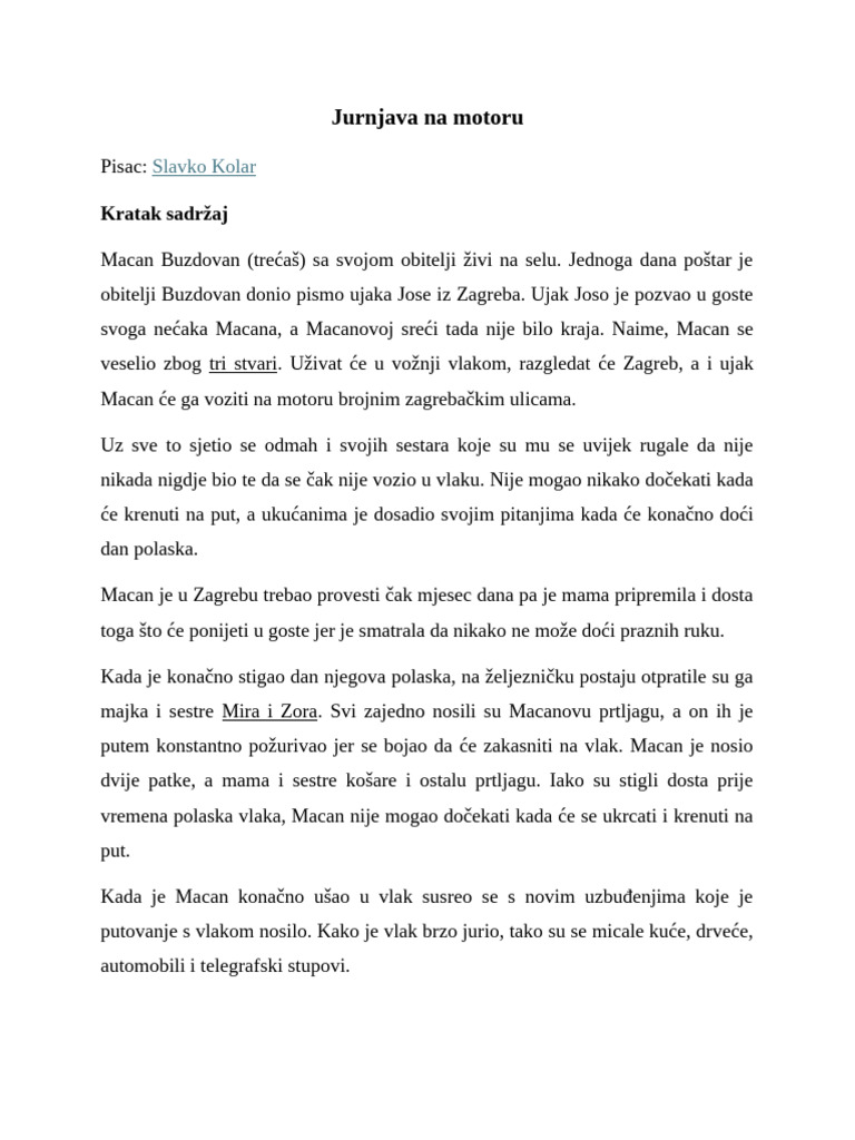 Jurnjava Na Motoru | PDF