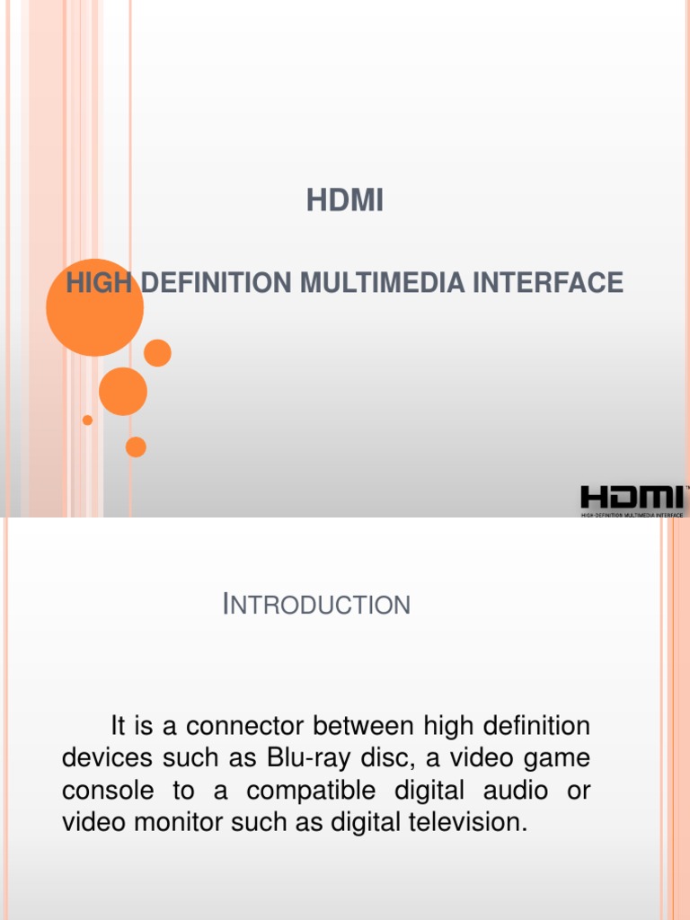 High Definition Multimedia Interface | PDF | Hdmi | Video