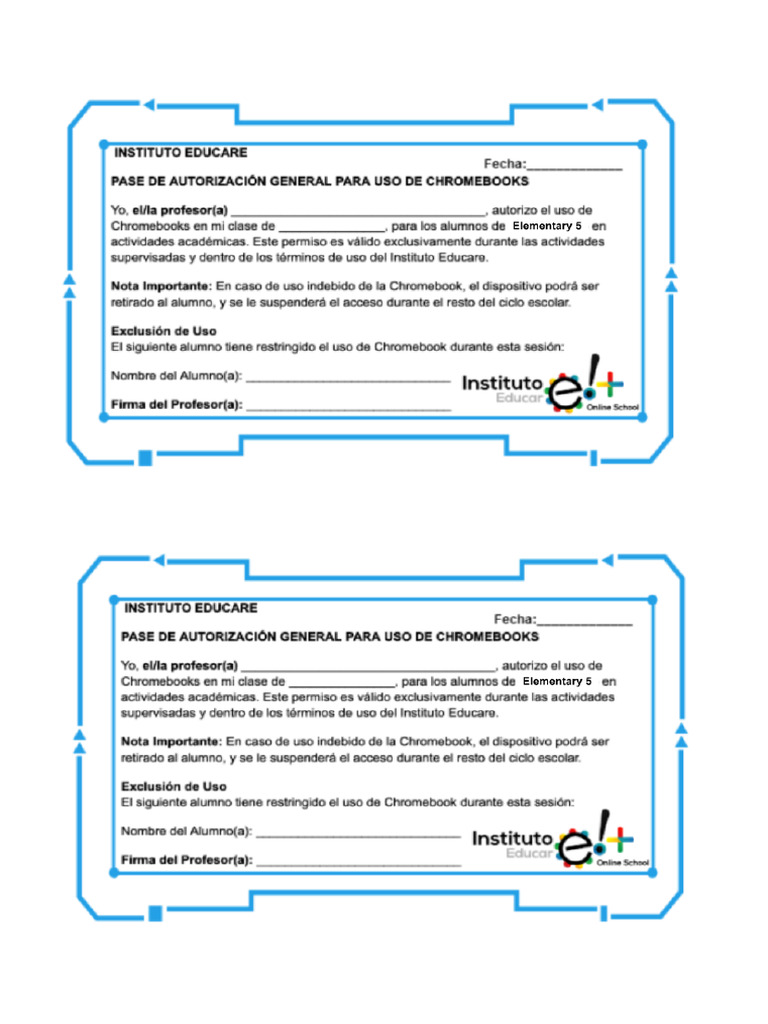 Pase Chromebook E5 | PDF