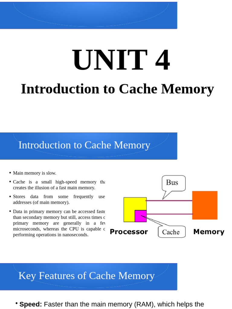 Unit 4 | PDF | Cpu Cache | Central Processing Unit