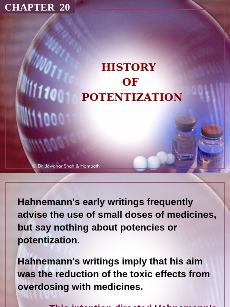 18 Evolution of Potentisation | PDF | Homeopathy | Medicine