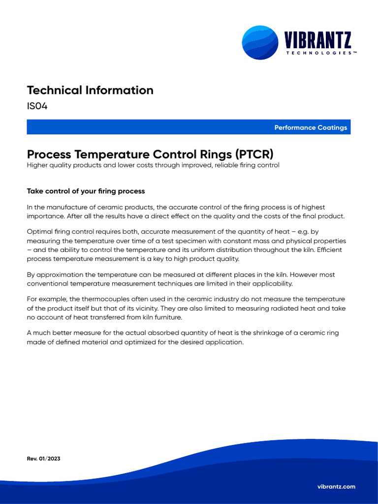 Optimize Firing with PTCR Technology | PDF | Temperature | Heat