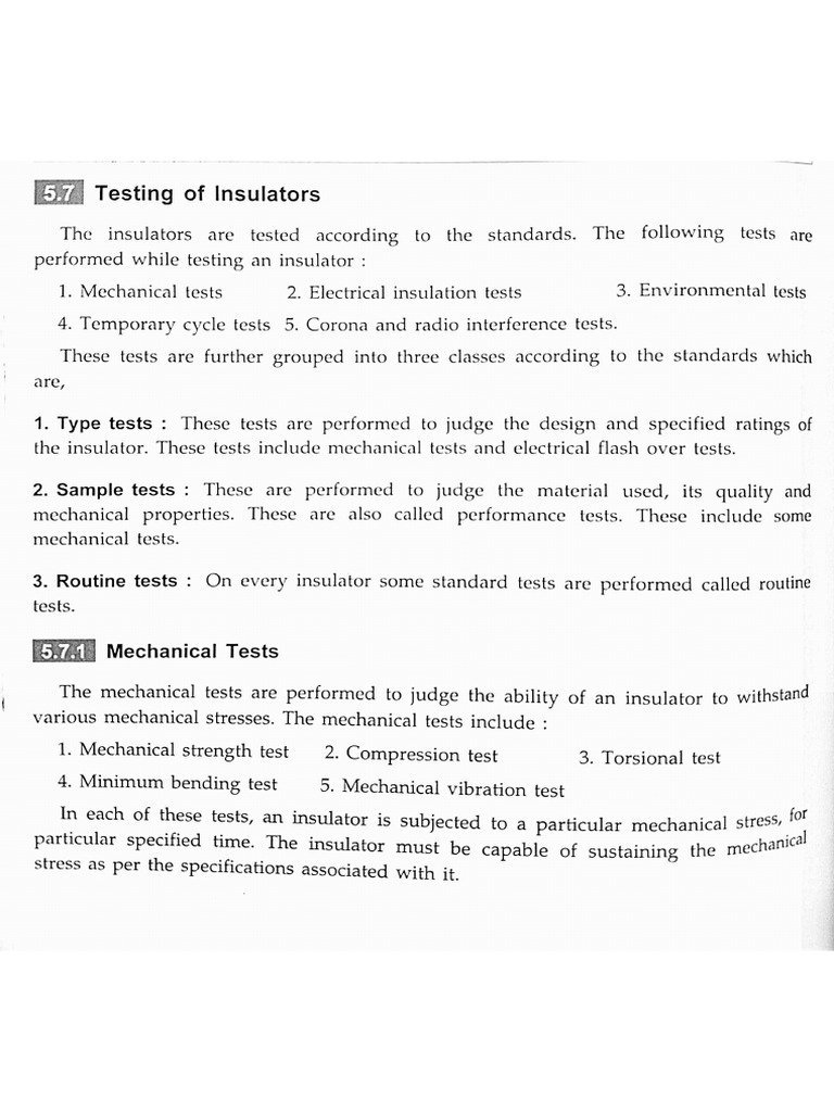 Testing of Insulator | PDF
