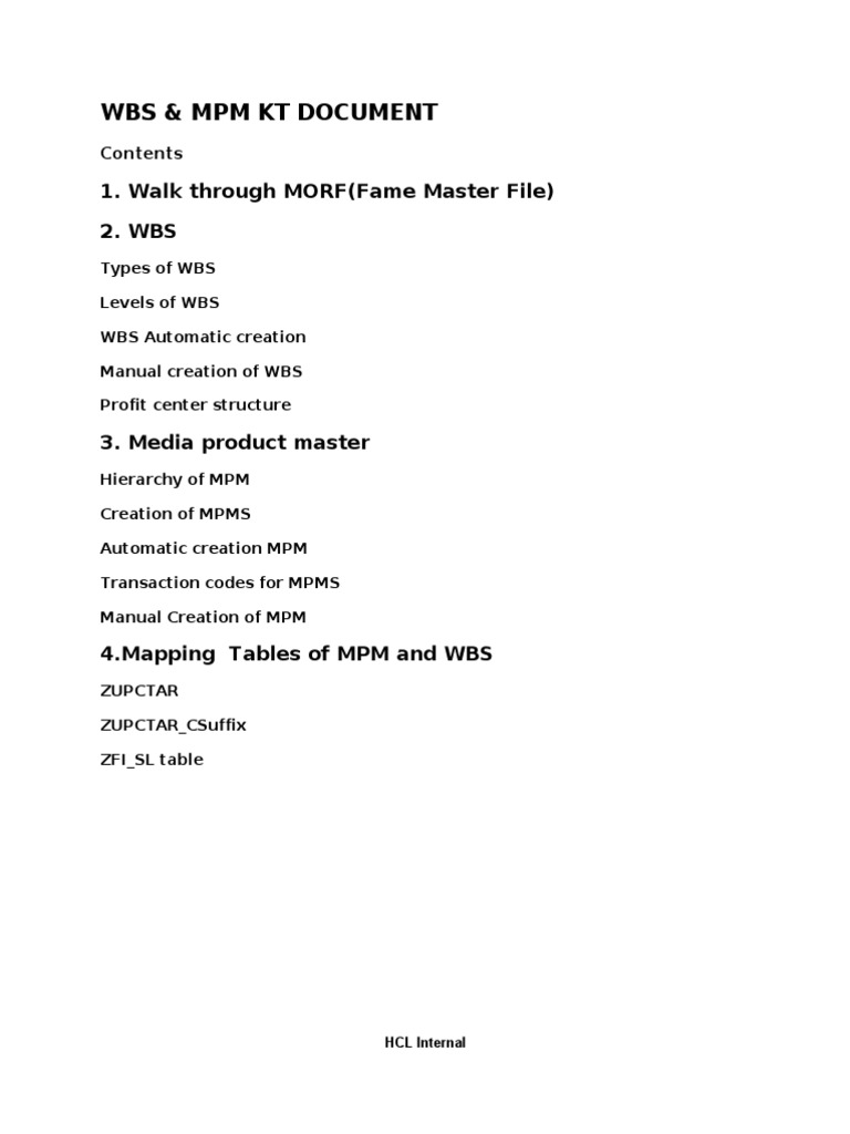 WBS MPM KT DOC-1 | File Format | Compact Disc