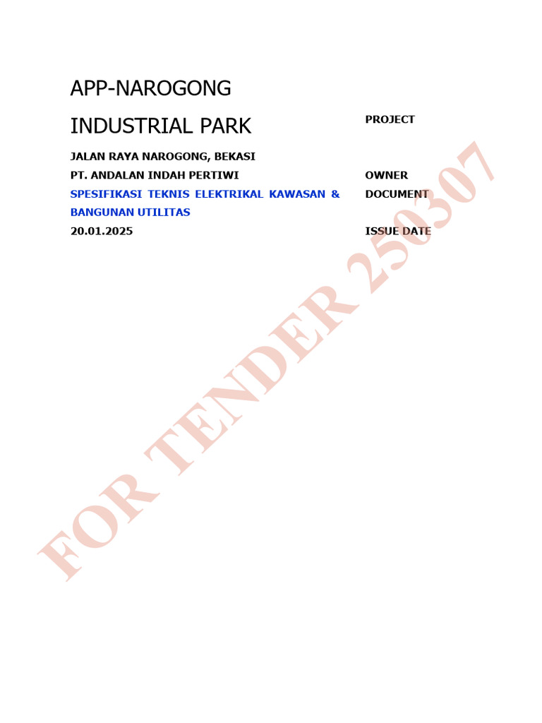 Lampiran 6 - RKS Pekerjaan MEP | PDF