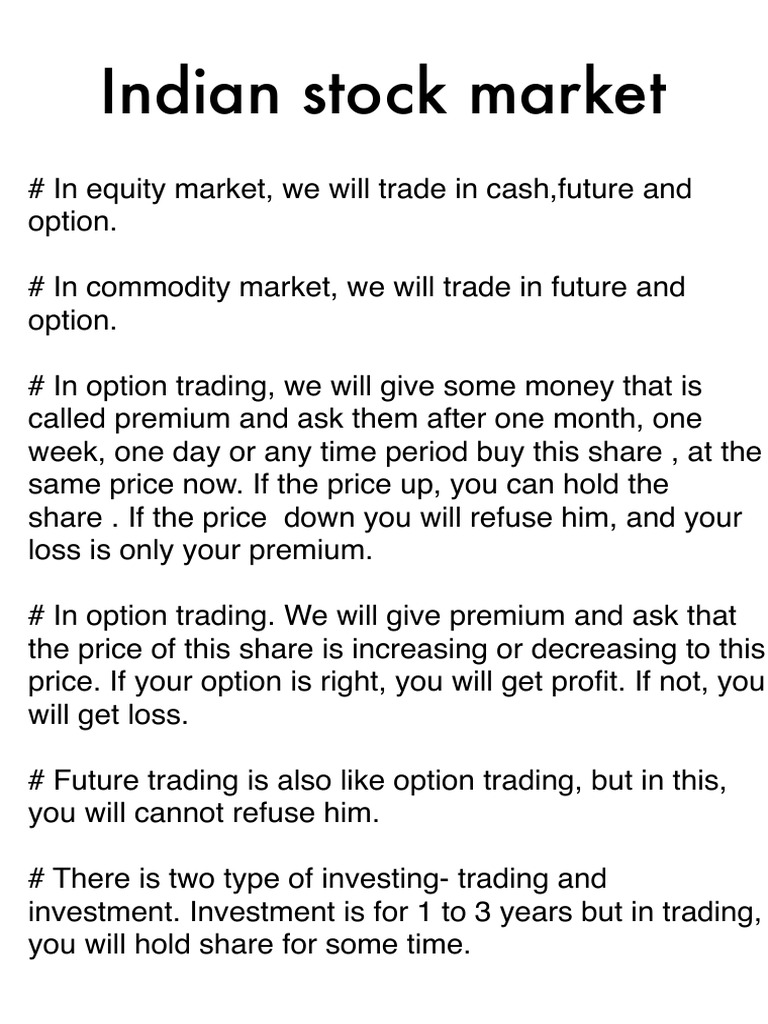 Stock Market Knows How Much You Can Earn ? | PDF | Option (Finance) | Stocks