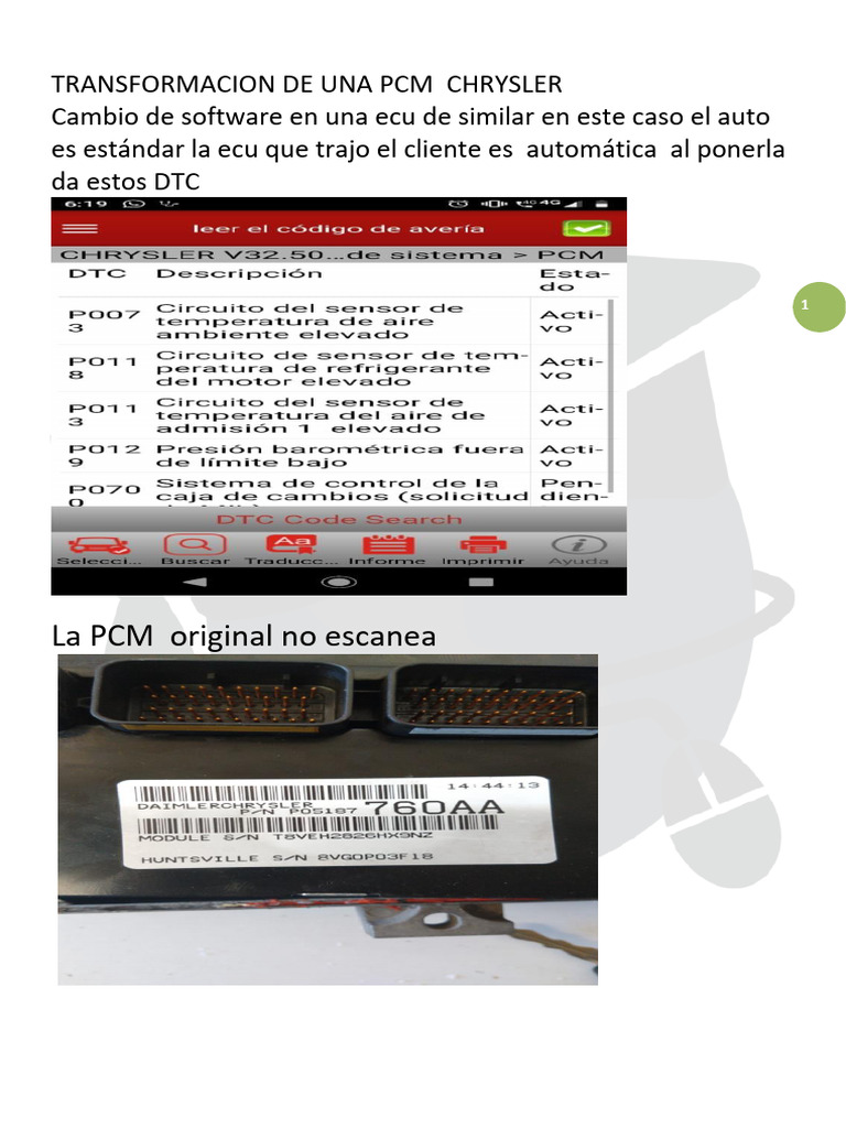 Ejemplo de Transformacion Chrysler | PDF