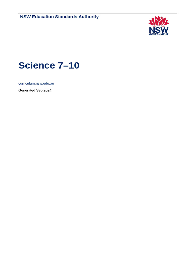 NESA - Science - 7 - 10 - 2023 (LS) | PDF | Information | Energy ...