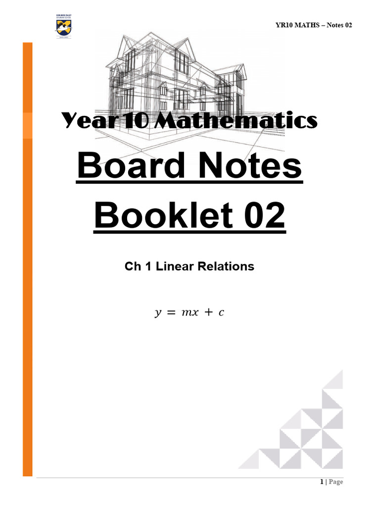 Year 10 Maths: Linear Relations Guide | PDF | Factorization | Equations