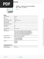 Product Data Sheet: Acti9 iC60N 1P 6A C Miniature Circuit Breaker | PDF ...