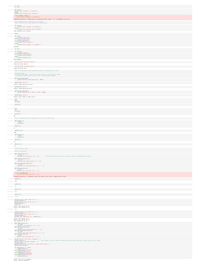 If Else Statement & Functions | PDF | Programming Paradigms | Computer Engineering