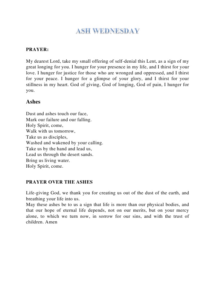 Ash Wednesday | PDF